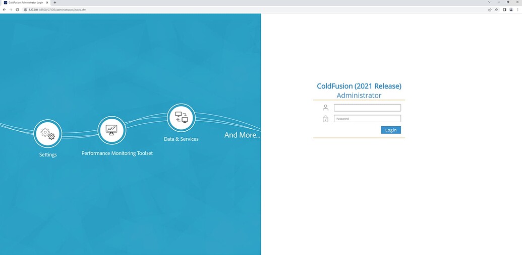 Accessing the ColdFusion Administrator - ColdFusion - xByte Cloud ...